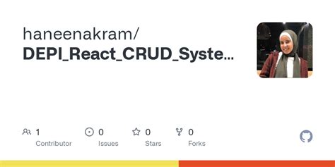 GitHub Haneenakram CRUD System