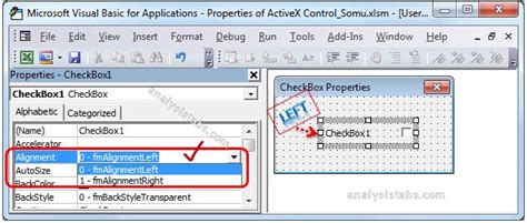 VBA Alignment Property Of Checkbox Explained With Examples