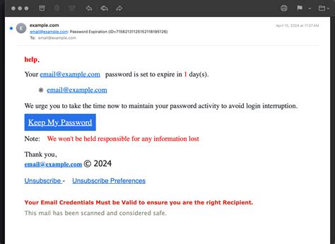 Phishing Email Examples Fraudulent Email Examples