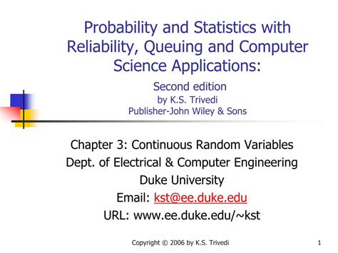 (PDF) Probability and Statistics with Reliability, Queuing and ...resist.isti.cnr.it/free_slides ...