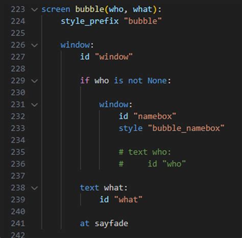 Bubble Boxes Dont Take Transitions Like Dissolve · Issue 4735 · Renpy