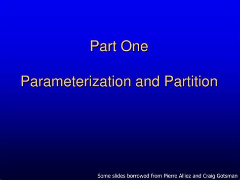 Ppt 3 D Surface Parameterization Powerpoint Presentation Free