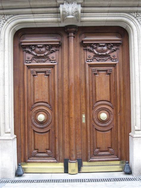 Ornate Carved Wooden Front Doors
