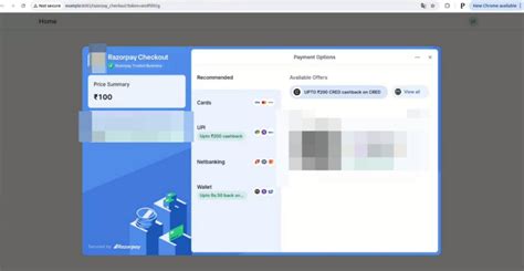 razorpay integration amount variation after successful payment