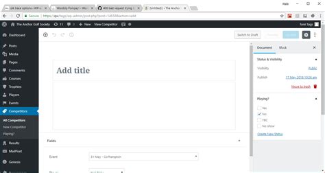Bad Request Trying To Autosave Empty Content Issue WordPress Gutenberg GitHub