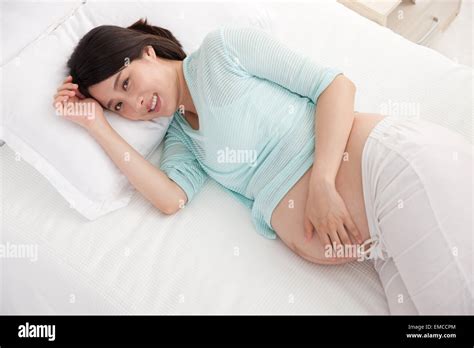 Pregnant Women On Bed Rest Stock Photo Alamy