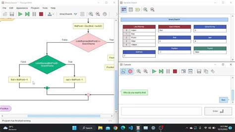 Cara Kerja Binary Search Di Flowgorithm Youtube