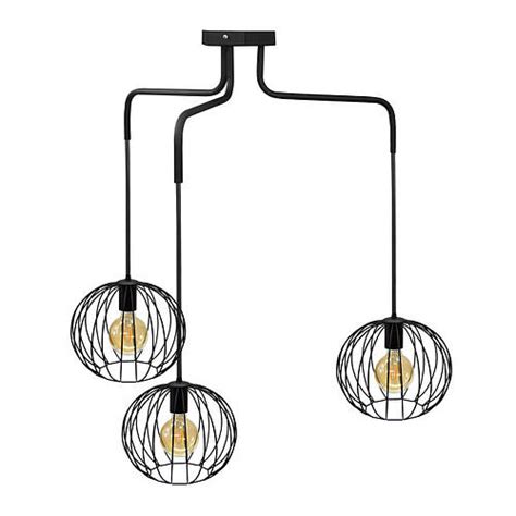 Люстра підвісна в стилі лофт на три плафони Msk Electric Globe Nl 12722 3 ціна 2154 44 грн