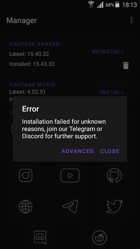 [root] yt music fails to install · issue 264 · teamvanced