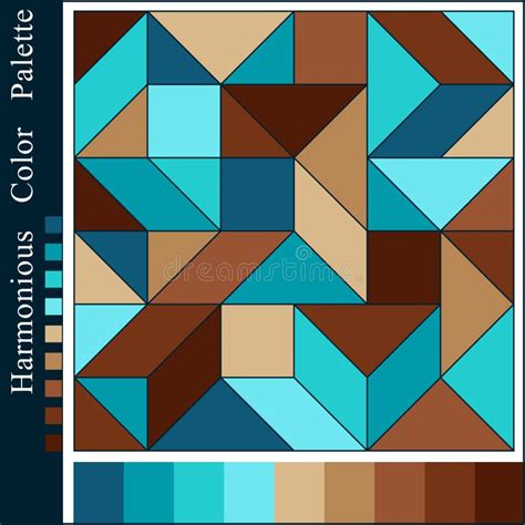 Harmonious Color Palettes For Design Stock Vector Illustration Of