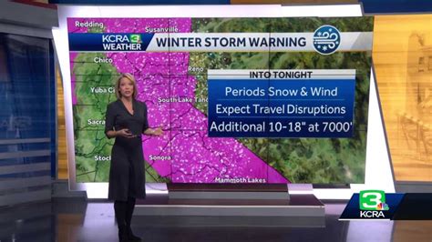 Periods Of Sierra Snow Showers Possible In Northern California