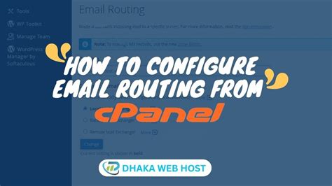 How To Configure Email Routing From CPanel YouTube