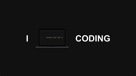 I Love Coding Dark Background 4k Wallpaper