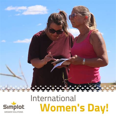 Simplot Grower Solutions Canada On Linkedin Happy International Womens Day To All Of Our Hard