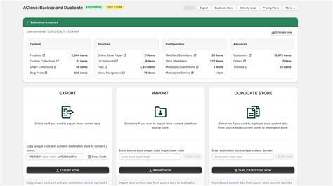 Aclone Backup And Duplicate Shopify Store Duplicate And Data Backup