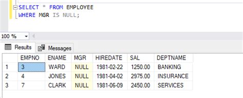 SQL SELECT AS WHERE UNIQUE DATABASE Statement