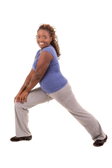 운동을 하 고 아름 다운 큰 아프리카 여자 화이트 이상 격리 사진 배경 및 무료 다운로드를위한 그림 Pngtree