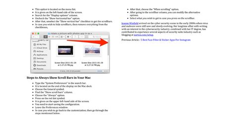 Antivirus Activation How To Always Show Scrollbars On Windows And Mac