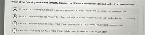 Solved Which of the following statements correctly describes | Chegg.com