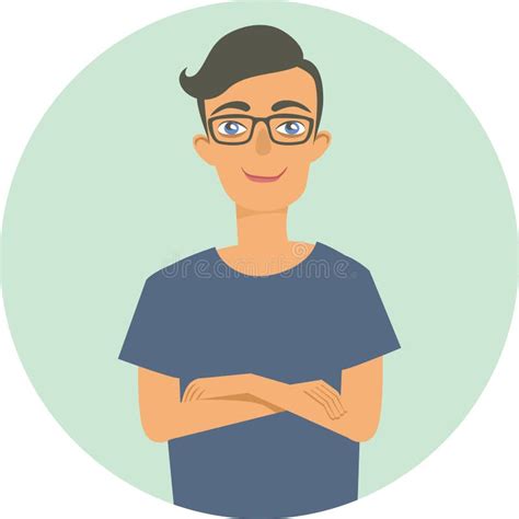 Young Nerd Guy Character Stock Vector Illustration Of Nerd 125326427