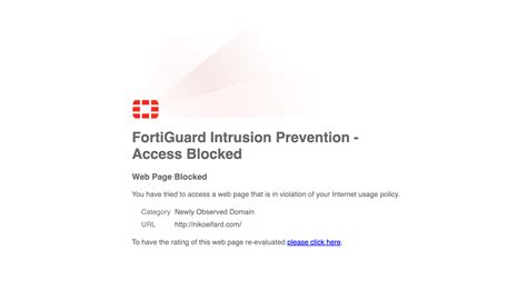 Fortiguard Intrusion Prevention Access Blocked Appdrag Community