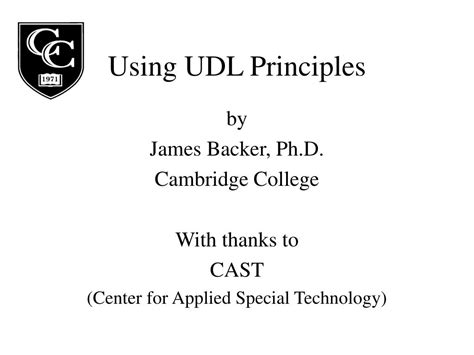 PPT Using UDL Principles PowerPoint Presentation Free Download ID