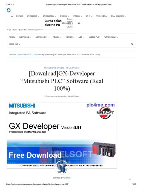 Download Gx Developer Mitsubishi Plc Software Real 100