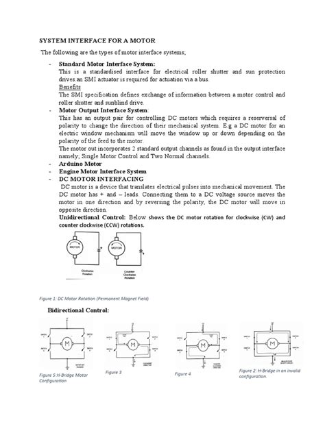 Motor Interfacing Pdf Electric Motor Switch