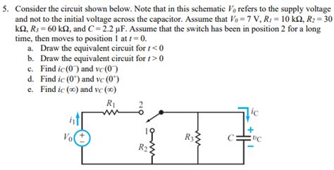 Solved Consider The Circuit Shown Below Note That In Chegg