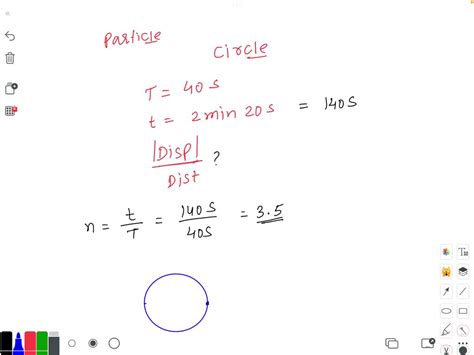 SOLVED A Particle Is Moving Along A Circle Such That It Completes One Revolution In Seconds
