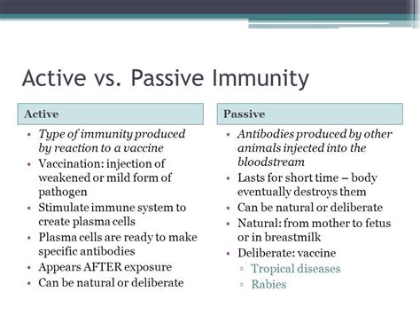 Active And Passive Immunity Venn Diagram Active And Passive