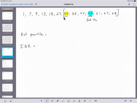 Solved Given The Following Data Set Determine The Interquartile Range