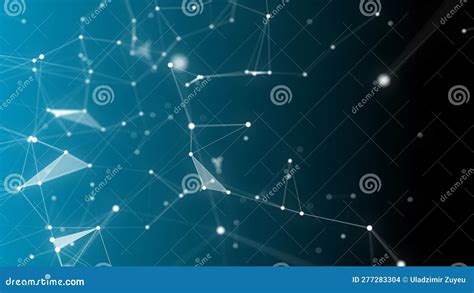 Technology Digital Abstract Background 3d Network Particles And Plexus Wave Ai Big Data