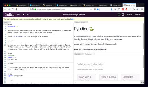 Running Python In The Web Browser