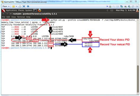 metasploitable forensics project lesson 1 conduct volatility analysis