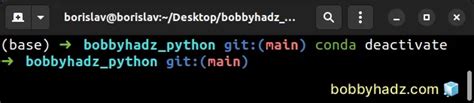 How To Deactivate Or Disable The Anaconda Base Environment Bobbyhadz