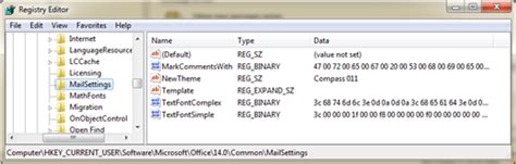 article enforcing a default font and theme in outlook 2010 with group