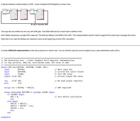 CRC Circuit Question Forum For Electronics