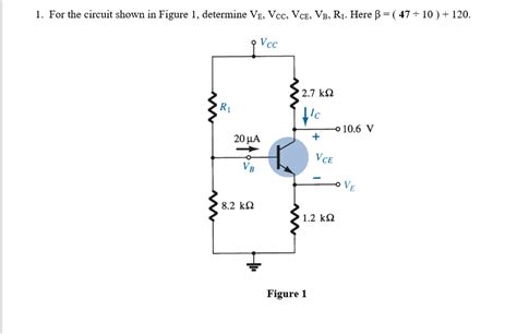 Solved For The Circuit Shown In Figure Determine VE Chegg