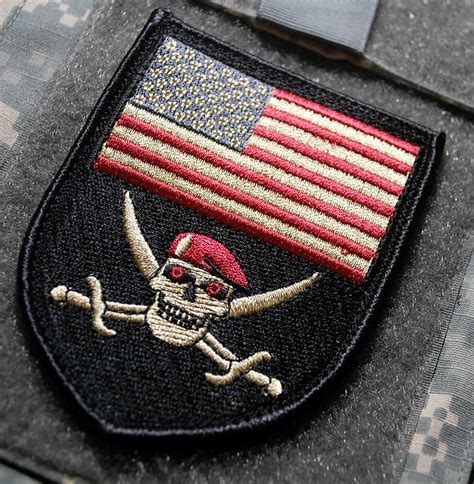 Jsoc Seal Special Warfare Oda Jtf Operator Vêlkrö Patch Us Flag Red