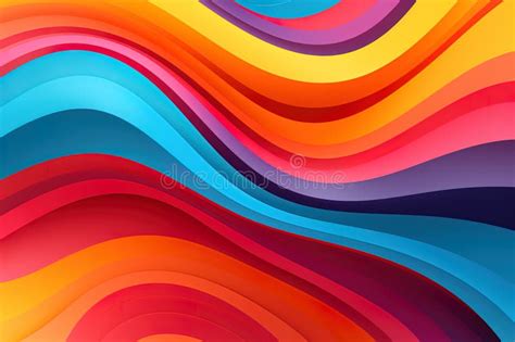 Colorful Abstract Wave Background Generative Ai Stock Illustration Illustration Of Circle