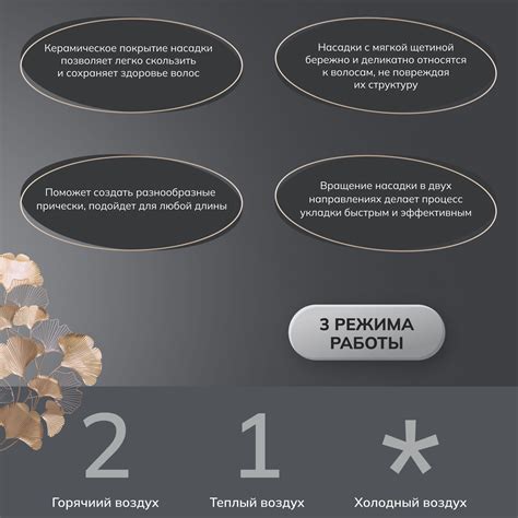 Фен-щетка для волос CRONIER Фиолетовый, черный, золотой - купить по ...