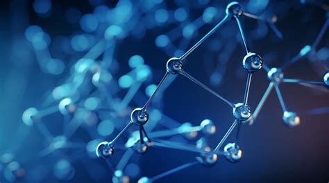 Premium Photo Abstract Nano Molecular Structure