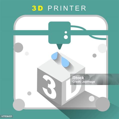3 D 프린터 아이콘을 평면 설계 2차 도형에 대한 스톡 벡터 아트 및 기타 이미지 2차 도형 3차원 인쇄 3차원 형태 Istock