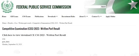 FPSC Announces CE CSS Written Exam Results