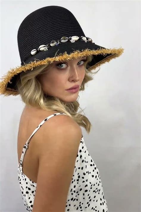 Шляпа женская Ракушка со среднем полем (Арт. 5023007ЧЕРНЫЙ) - YouTube