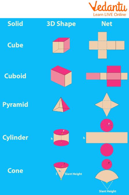 Solid Shapes And Their Nets