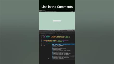 Password Hideshow Toggle Coding Css Html Htmltutorial Webdevelopment Youtube