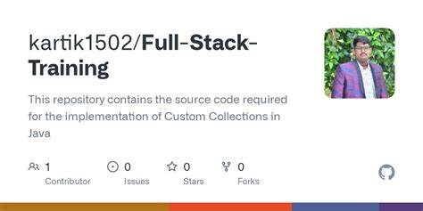 GitHub Kartik Full Stack Training This Repository Contains The Source Code Required For