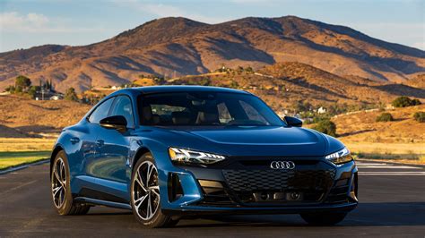 Blue Audi E Tron